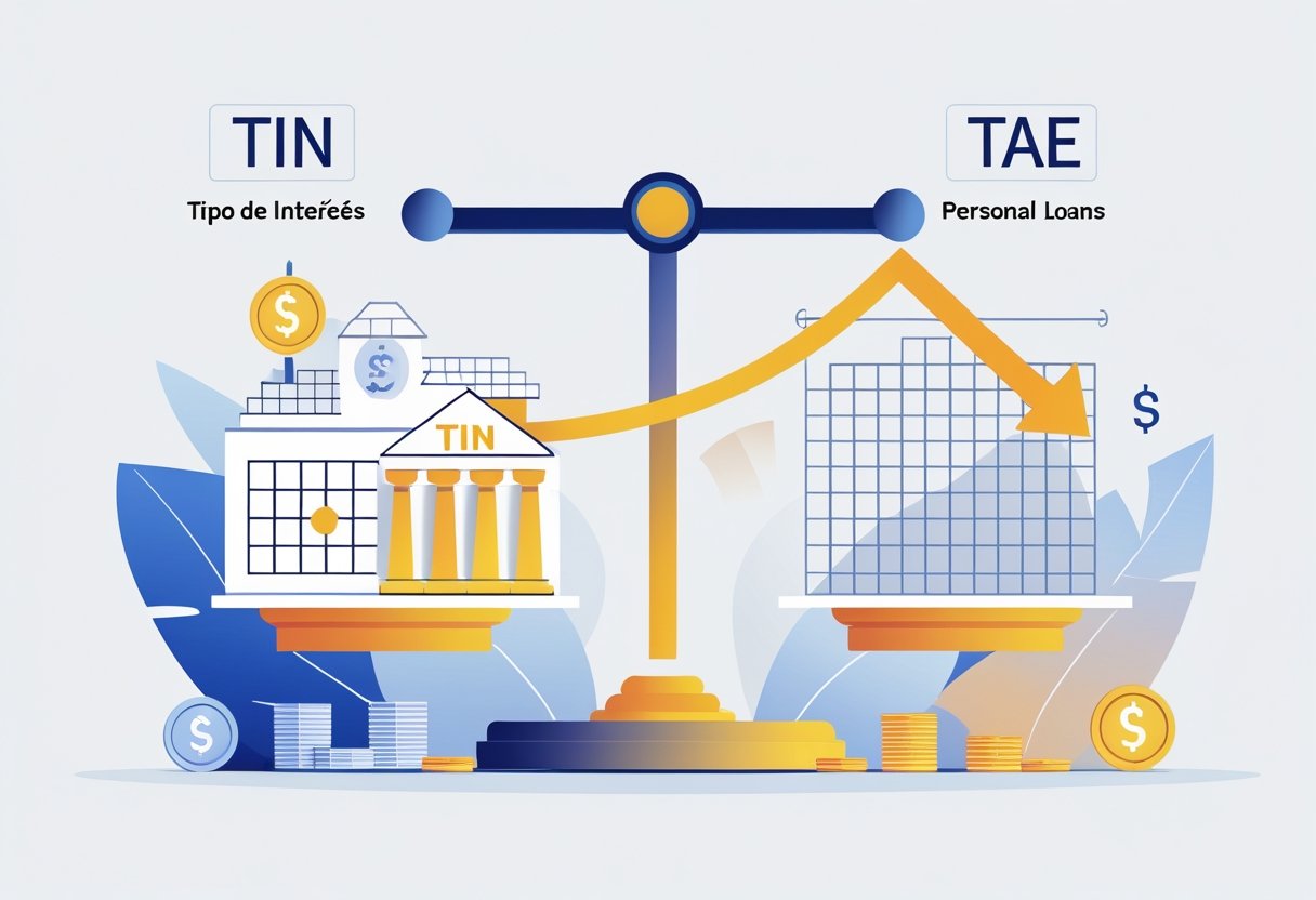 Diferencia entre TIN y TAE en préstamos personales | Guía 2025